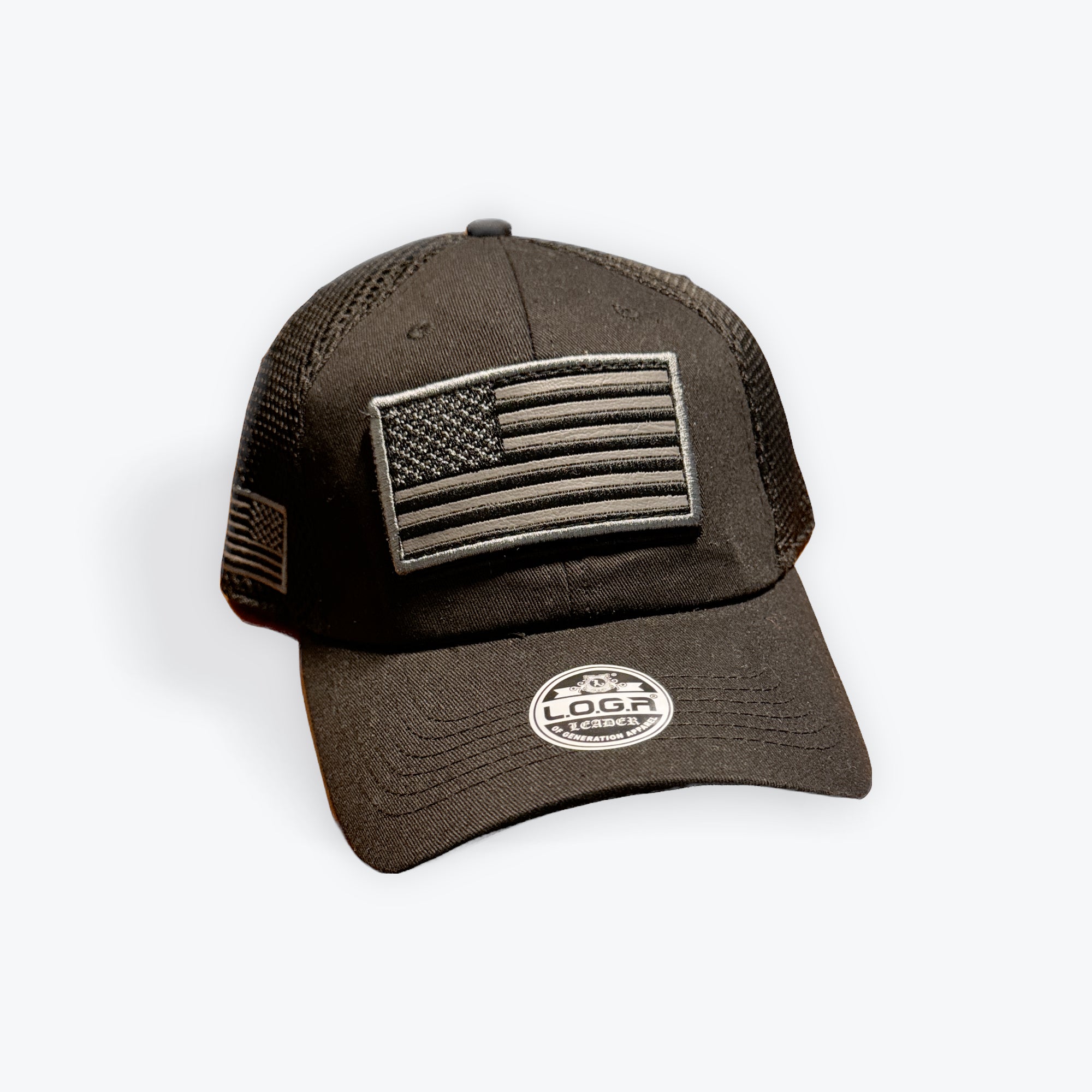 Black Velcro flag Patch with Mesh Back | Mike's Military Hats