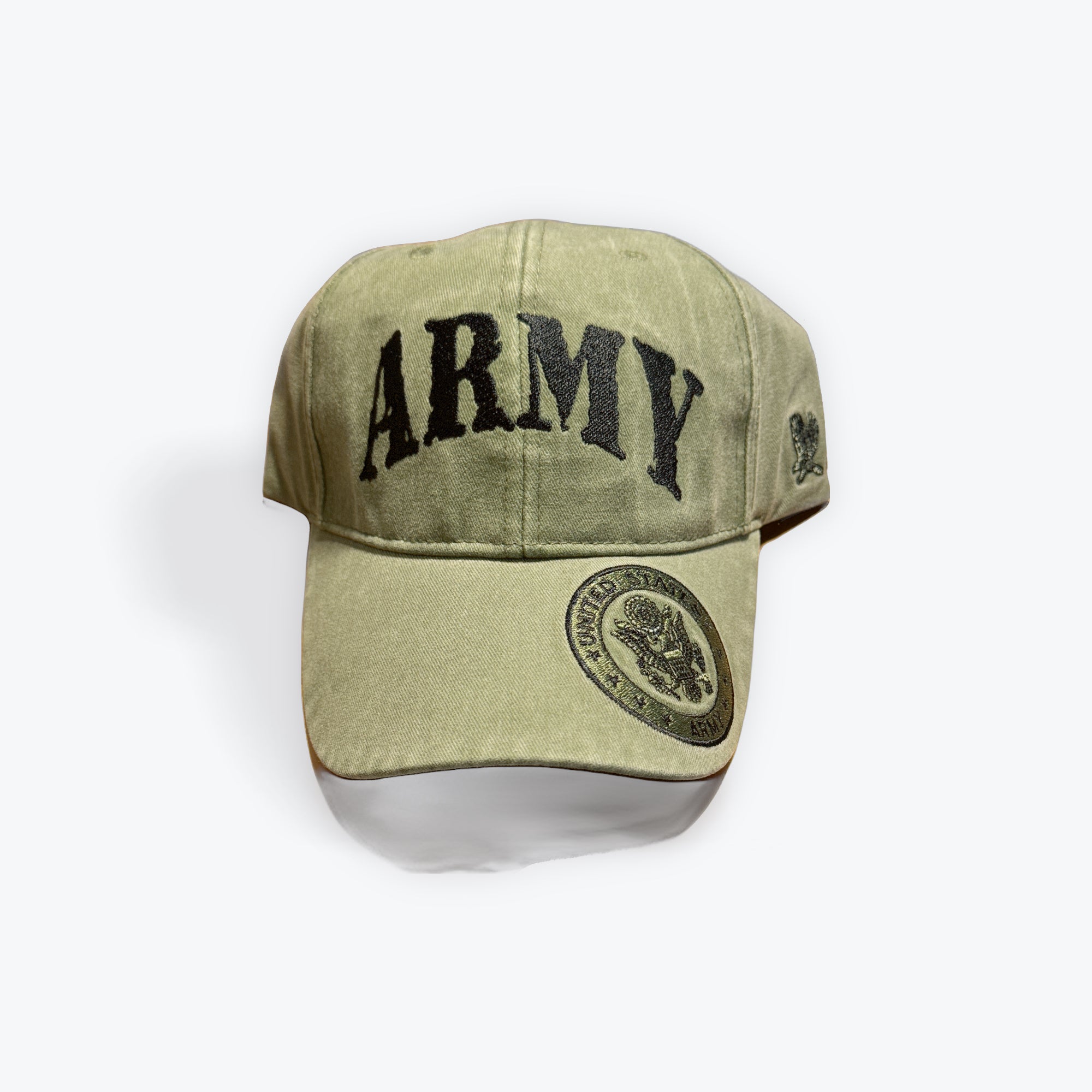 Army OD Green with Seal on Bill | Mike's Military Hats